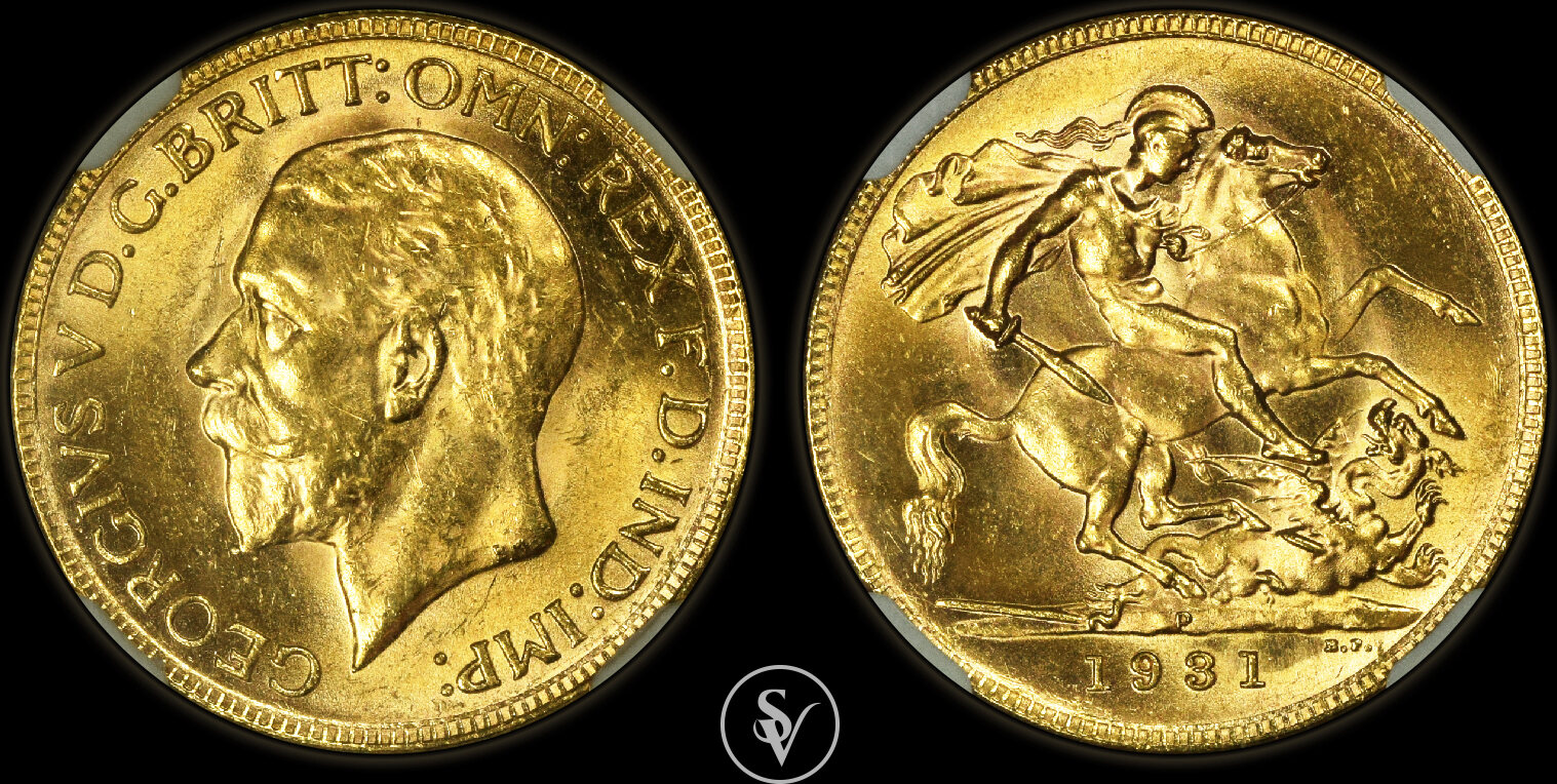 Australia 1 sovereign 1931 - Perth George V MS64 NGC | MA-Shops