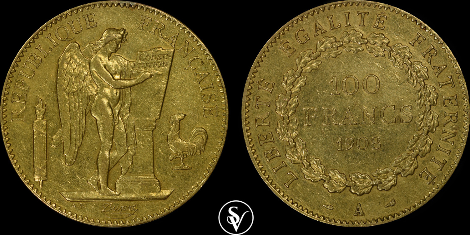 France 100 Francs 1908 Angel | MA-Shops