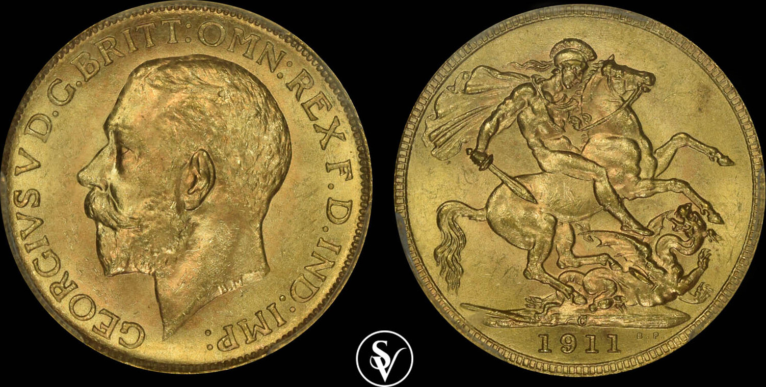 Canada 1 sovereign 1911 George V MS 64 PCGS | MA-Shops