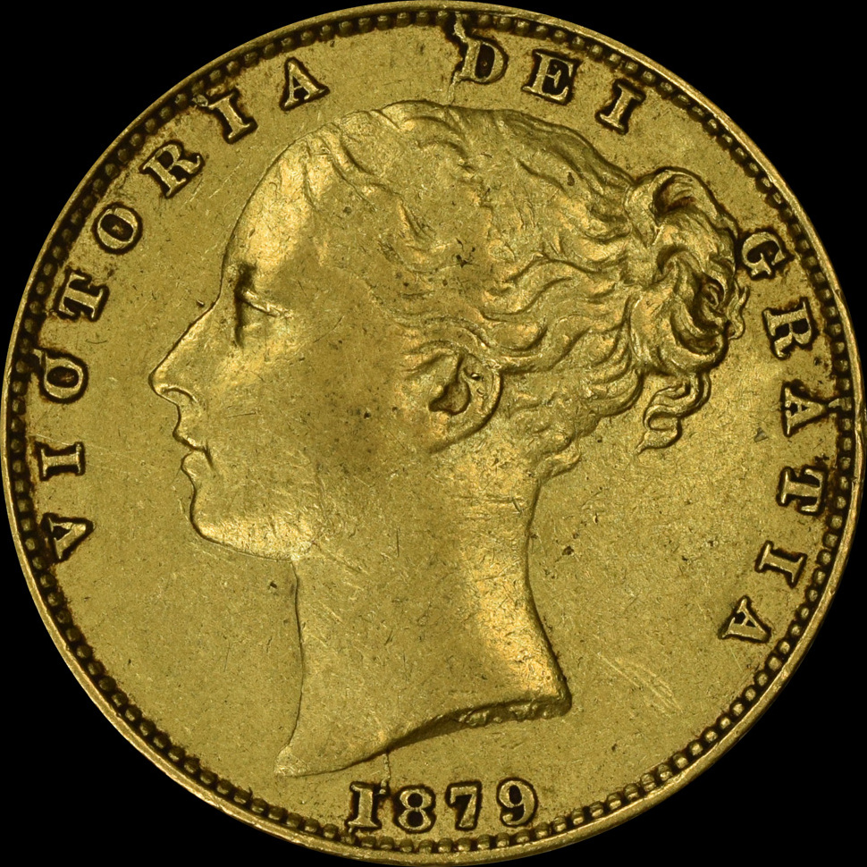Australia 1 sovereign 1879-S Victoria shield | MA-Shops