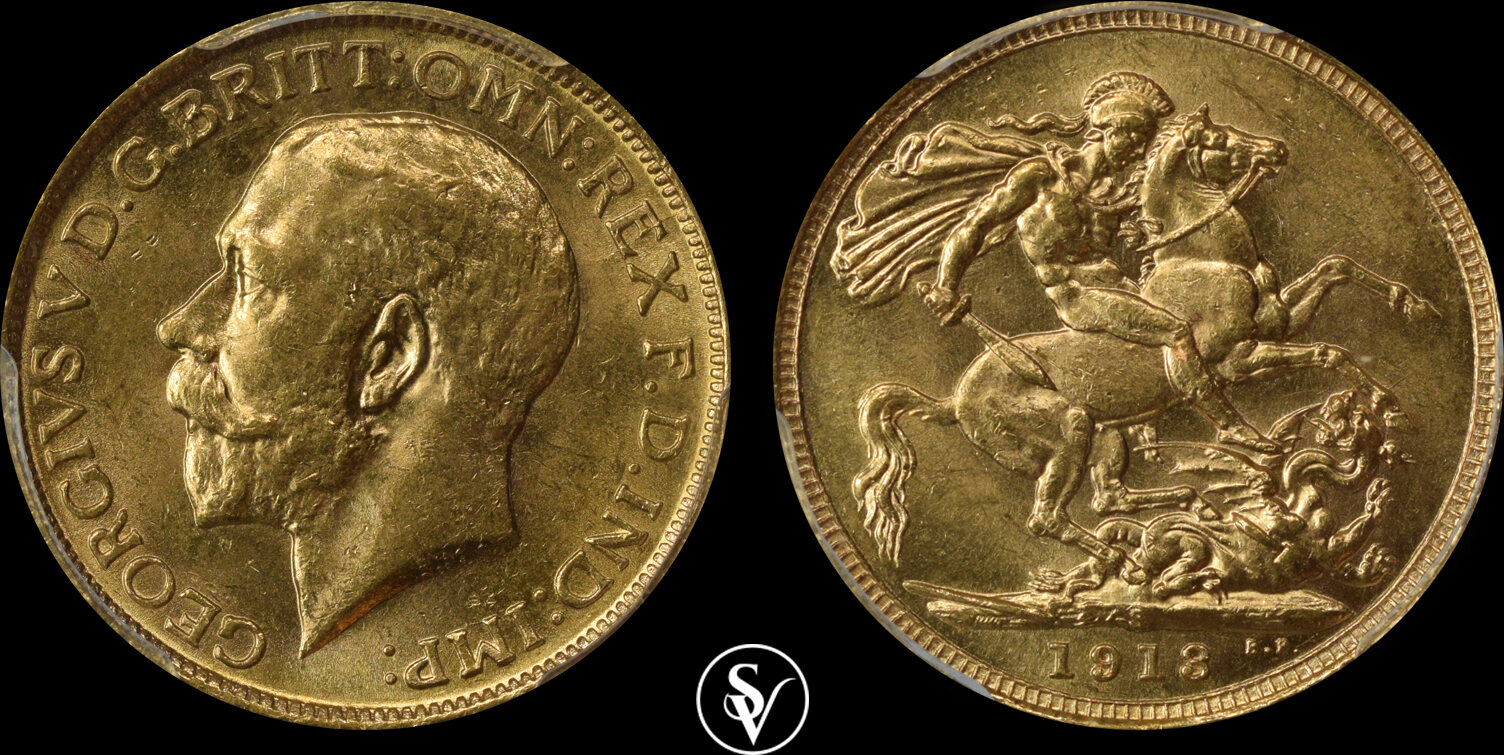 Australia sovereign 1913 George V MS63 | MA-Shops