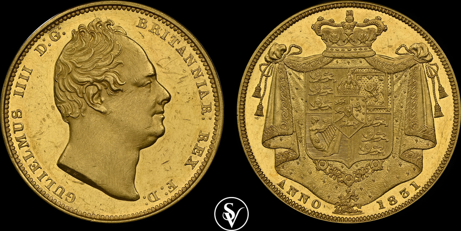 G.BRITAIN 2 pounds 1831 William IV NGC PROOF Details | MA-Shops