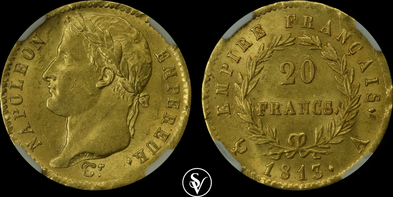 FRANCE 20 Francs 1813A Napoleon I NGC MS 62 | MA-Shops