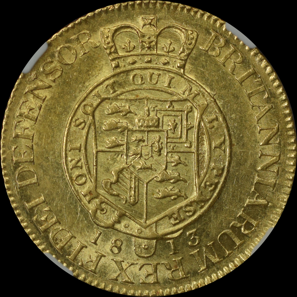 G.BRITAIN GUINEA 1813 George III NGC AU 58 | MA-Shops