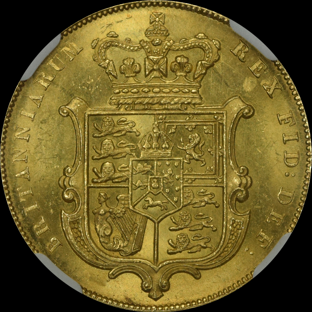 G.BRITAIN 1 sovereign 1825 George IV NGC MS 64 | MA-Shops