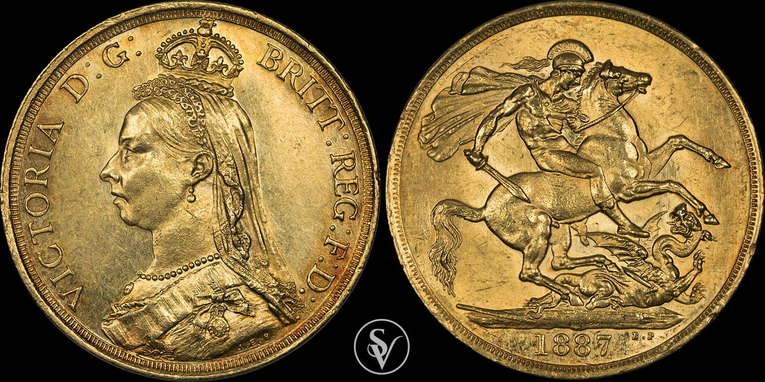 Great Britain 2 sovereign 1887 Victoria Jubilee head | MA-Shops