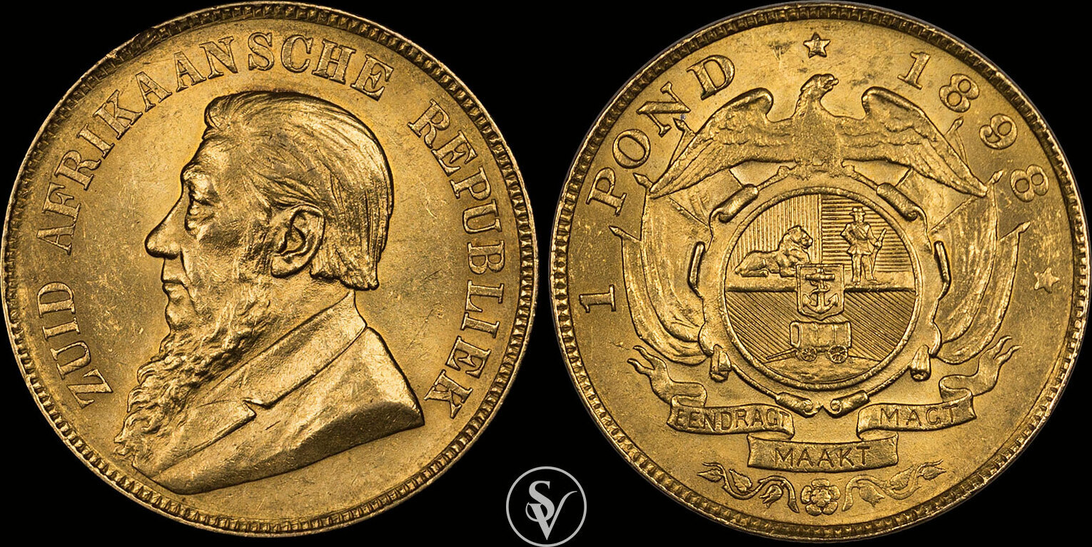 SOUTH AFRICA POND 1898 Paul Kruger NGC MS 62 | MA-Shops