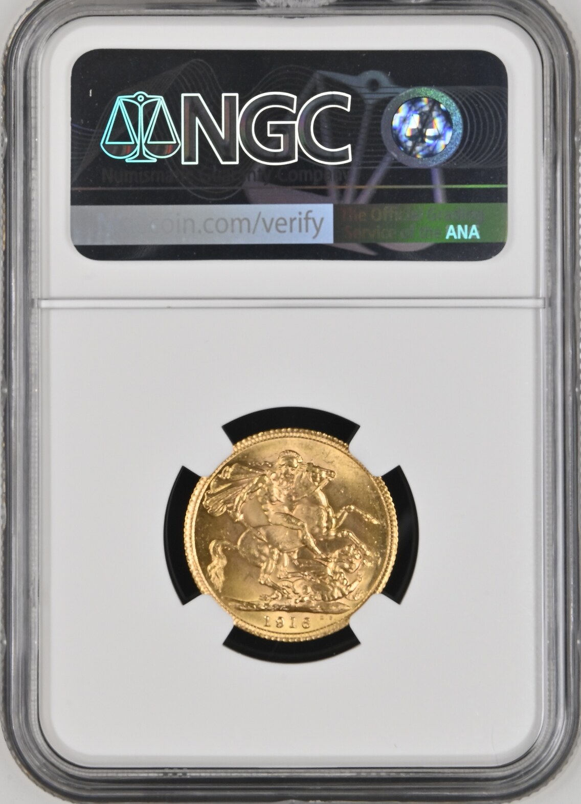 G.BRITAIN 1 sovereign 1916 George V NGC MS 64 | MA-Shops