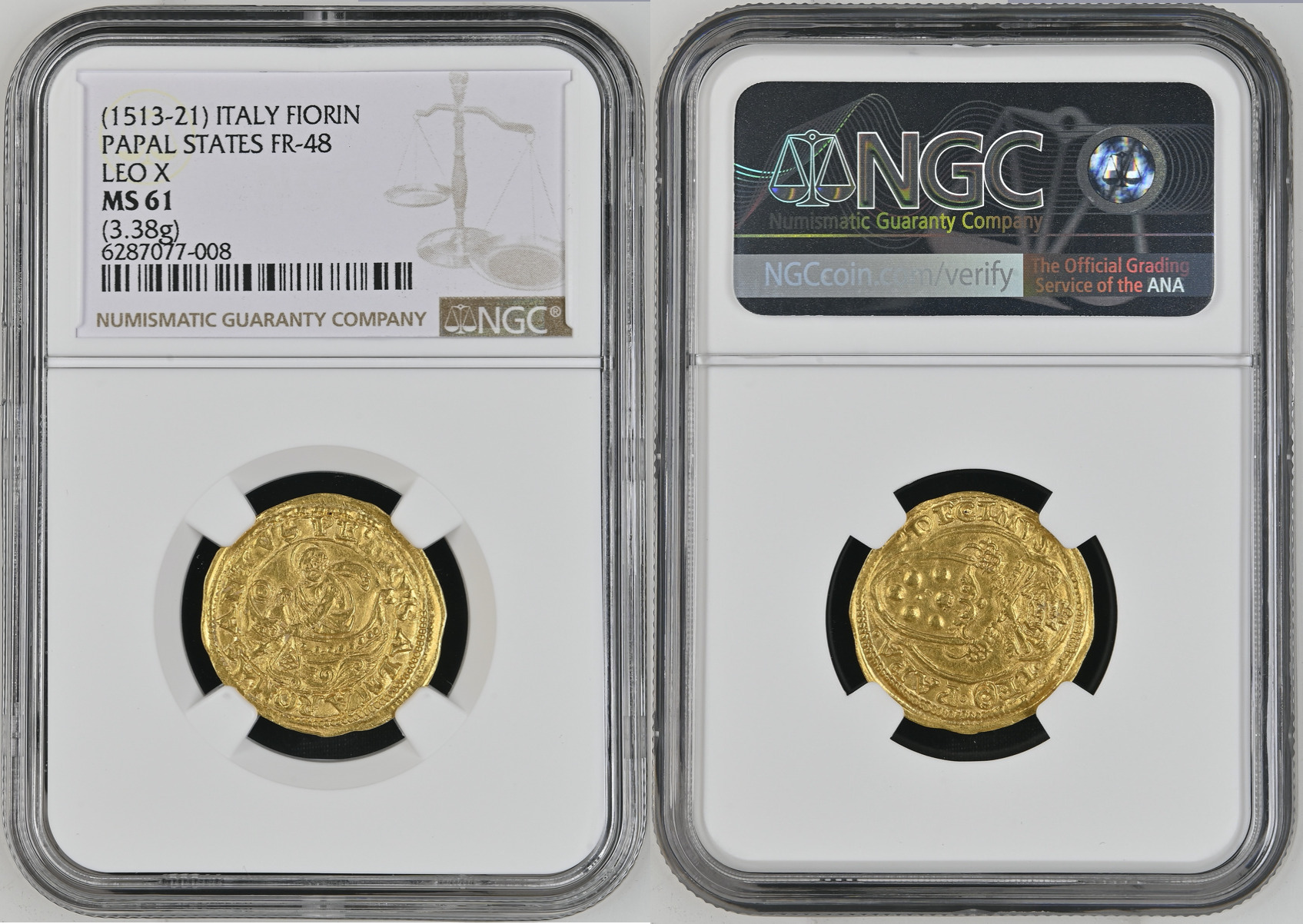 ITALY FIORIN (1513-21) RARE NGC MS 61 | MA-Shops