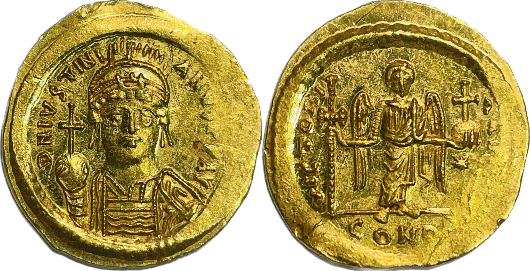 Monnaie Byzantine - Solidus Justinien 1er - Fine Style - SPL | MA-Shops