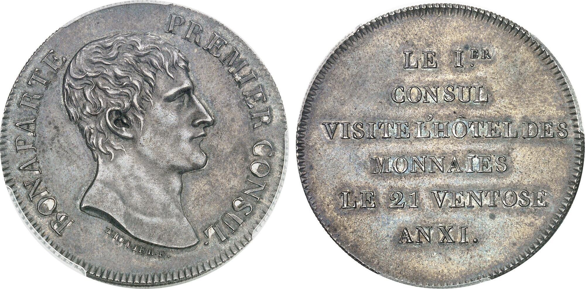 France - Napoleon - Module 5 francs Visite de la Monnaie de Paris ...