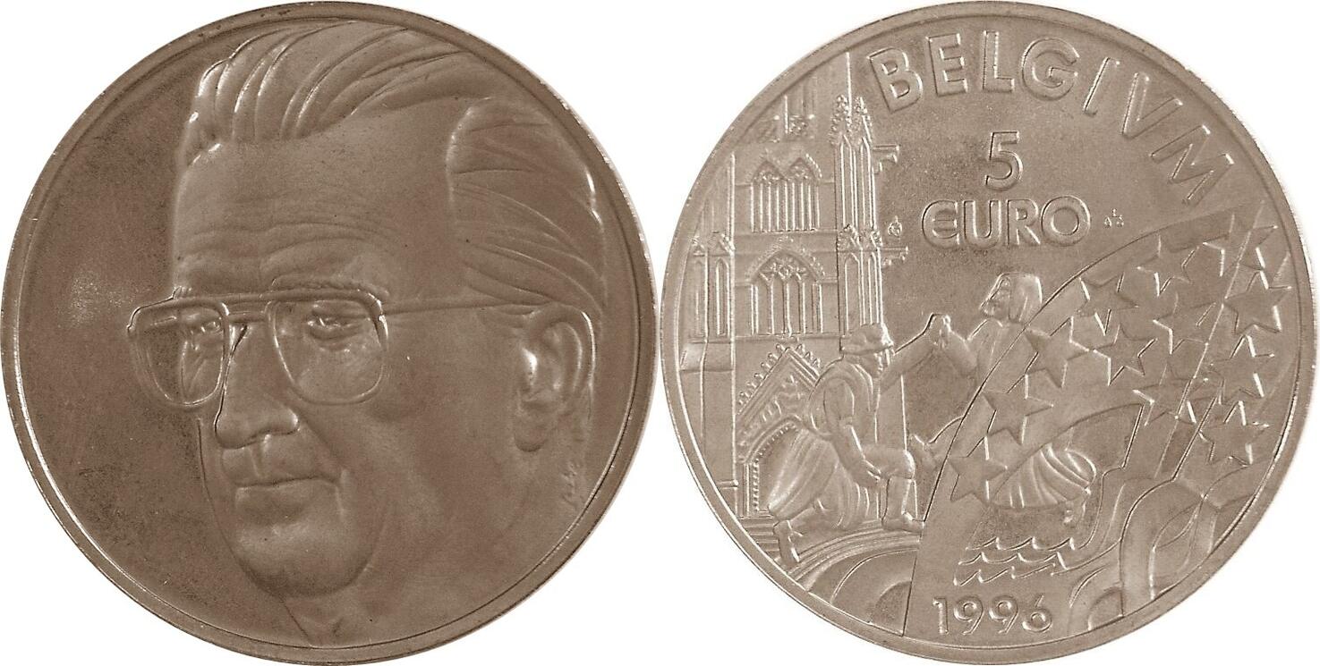 Belgien 5 Euro 1996 Albert II. ST | MA-Shops