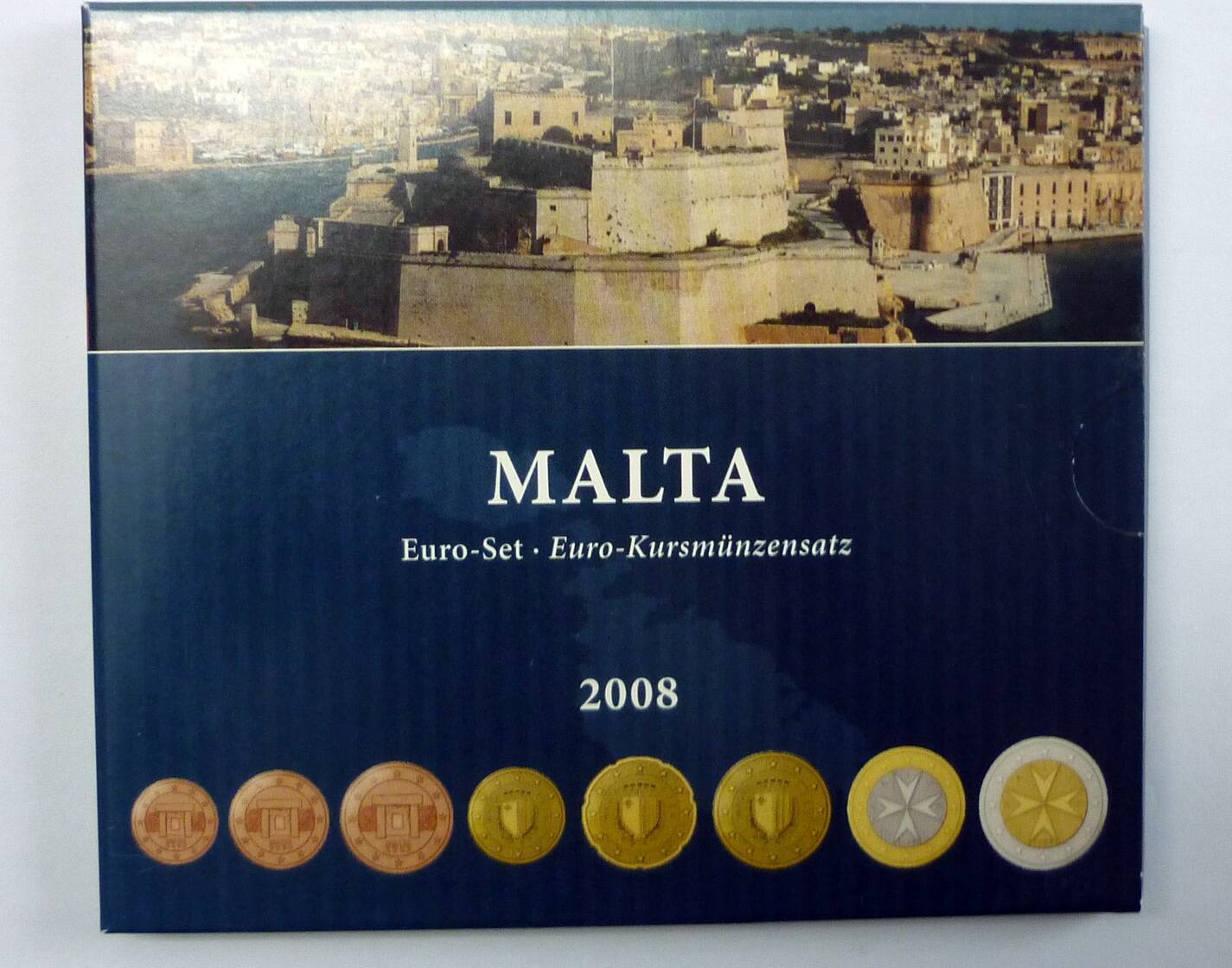 3,88 € 2008 Kursmünzensatz - Malta (Euro-Set) ST im Blister mit Schuber ...