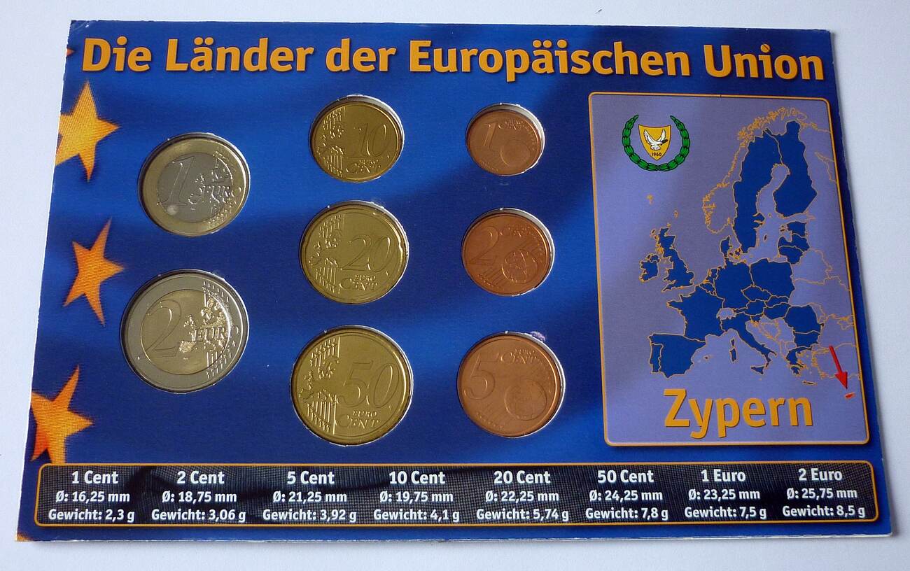 Zypern 3,88 Euro 2008 Kursmünzensatz - Die Länder der Europäischen ...