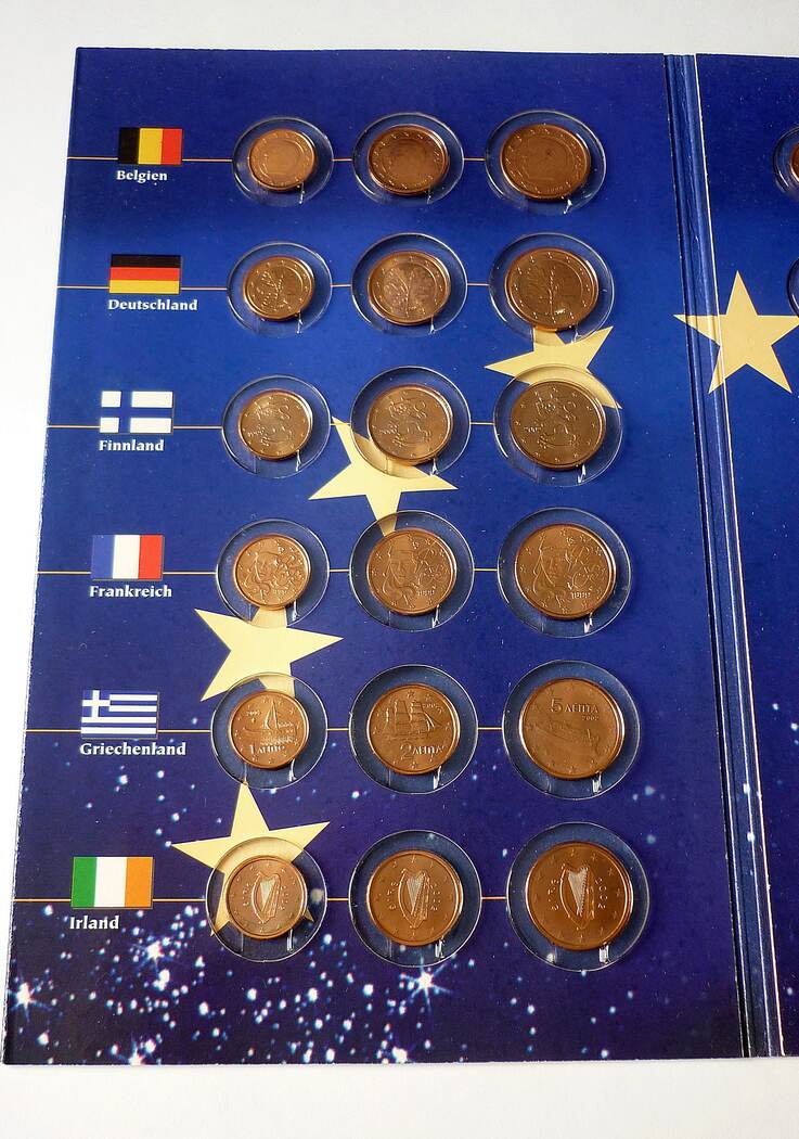 1, 2 und 5 Cent Komplett - Satz - Die Euro-Kollektion ST | MA-Shops