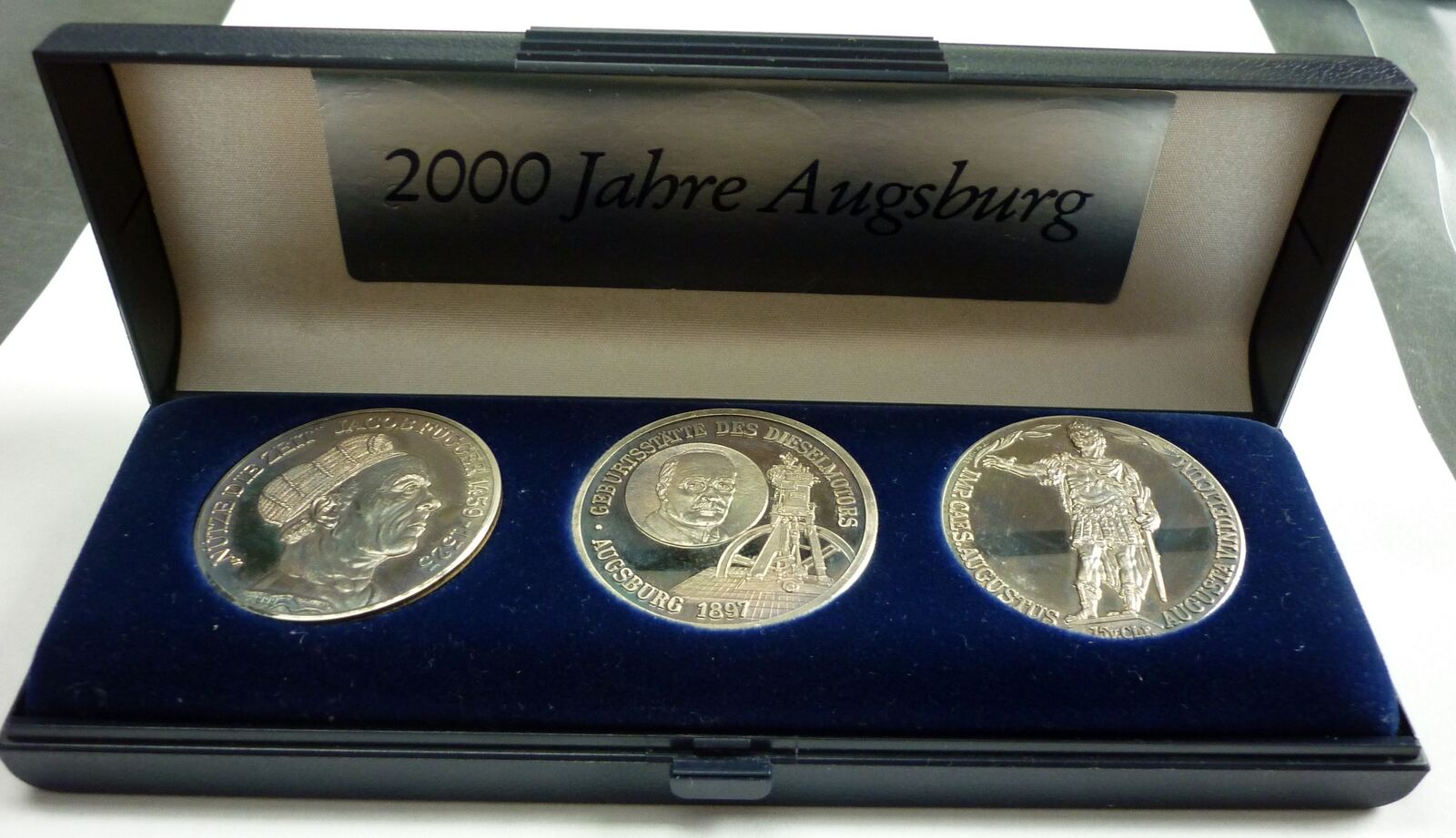 Deutschland, BRD, Germany 1985 Medaillenset - 2000 Jahre Augsburg Im ...