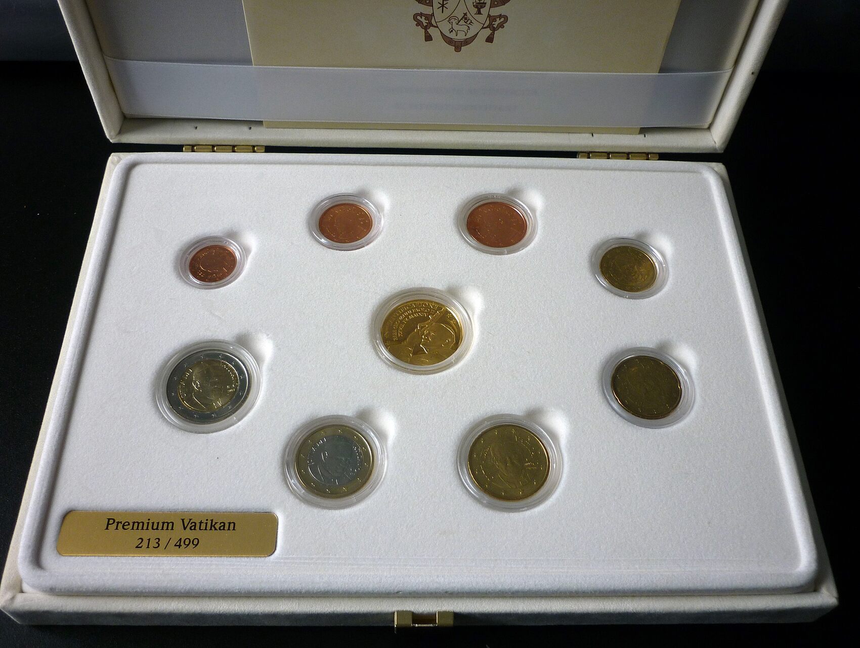 Vatikan 3,88 Euro 2014 Kursmünzensatz - Premium (Heiligsprechnung Papst ...