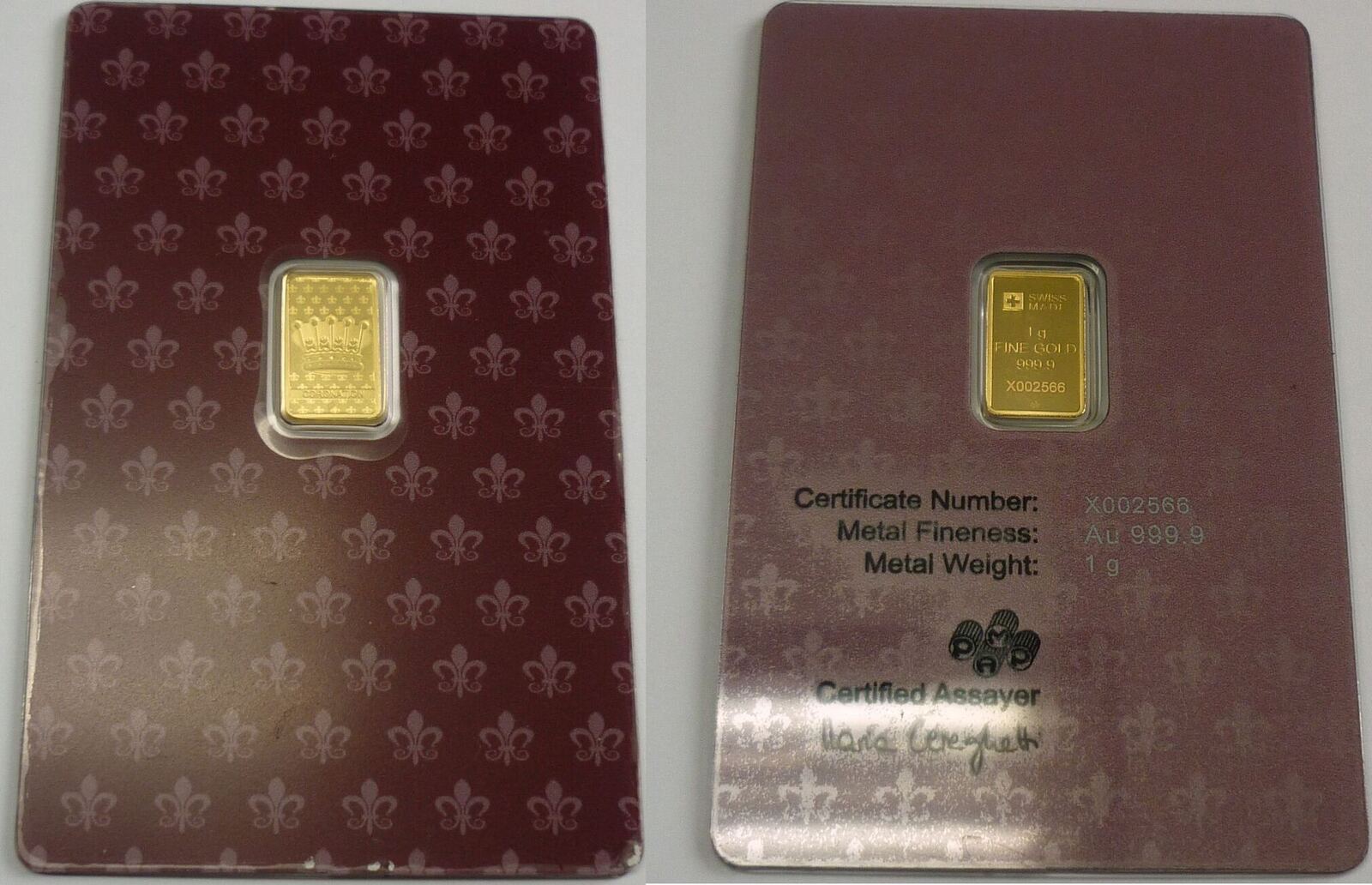 Schweiz 1 g Goldbarren Pamp (Krönung von König Charles) Im Blister | MA ...