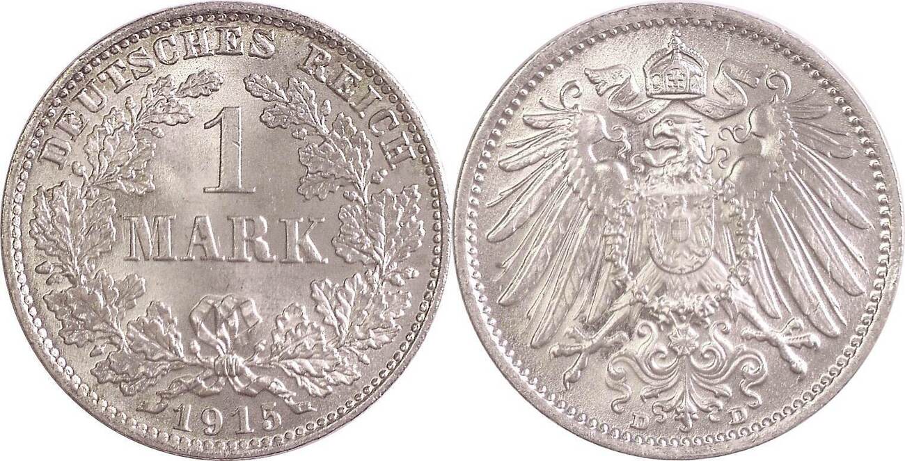 Deutschland/ Kaiserreich 1 Mark 1915 (D) vz | MA-Shops