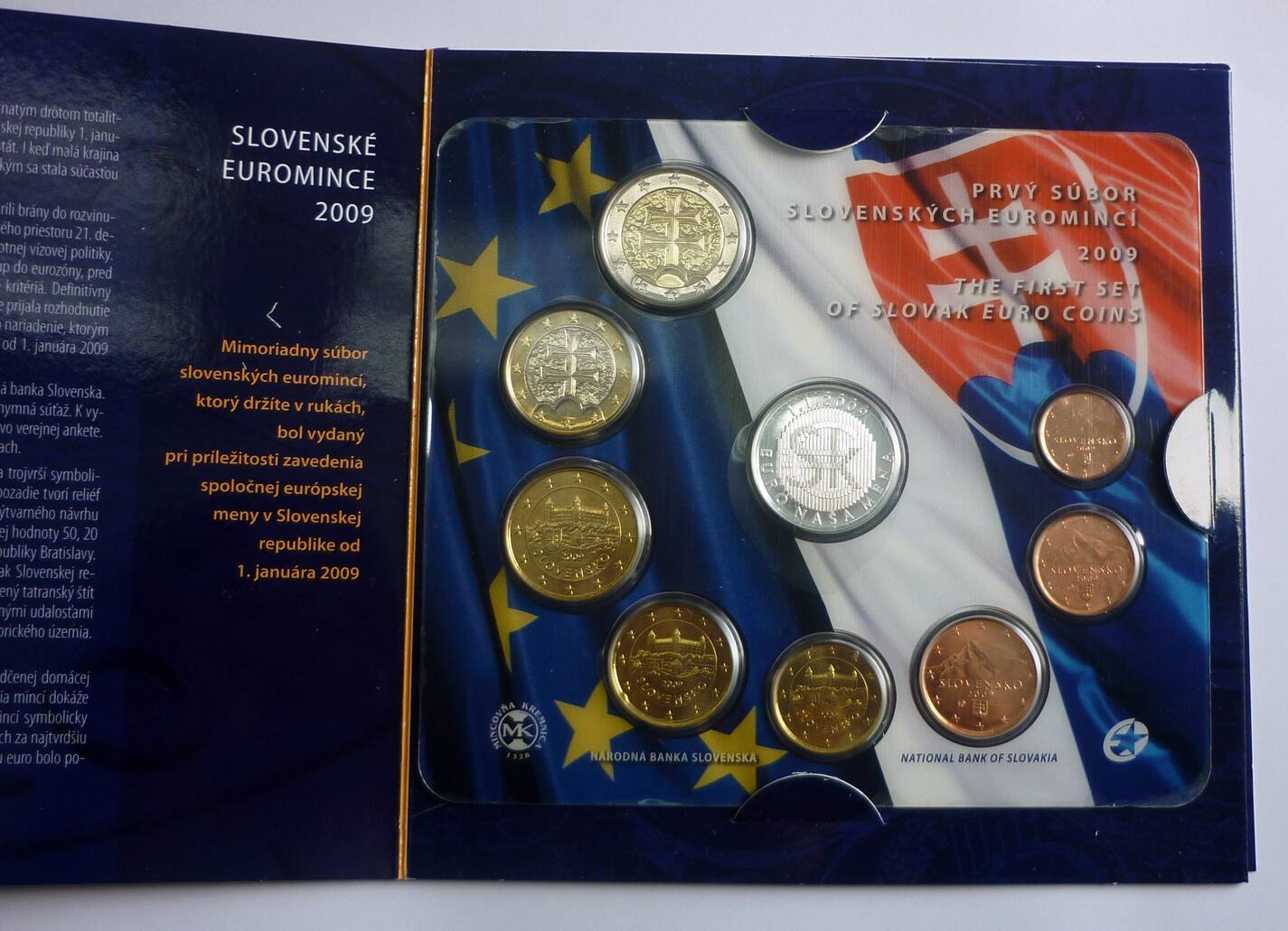 Slowakei 3,88 Euro 2009 offizieller Kursmünzensatz (The First Set of ...