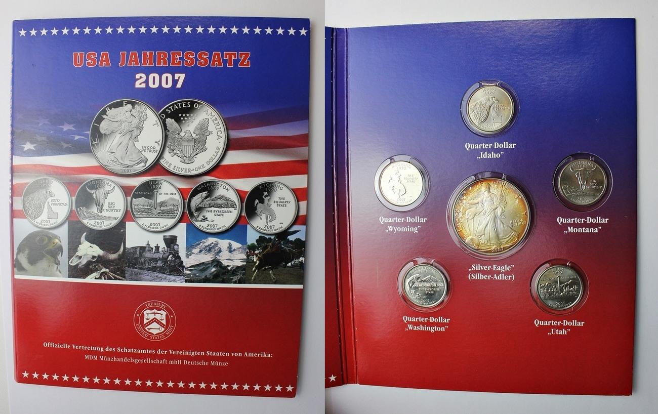 Amerika, Vereinigte Staaten, USA 2007 Jahressatz | MA-Shops