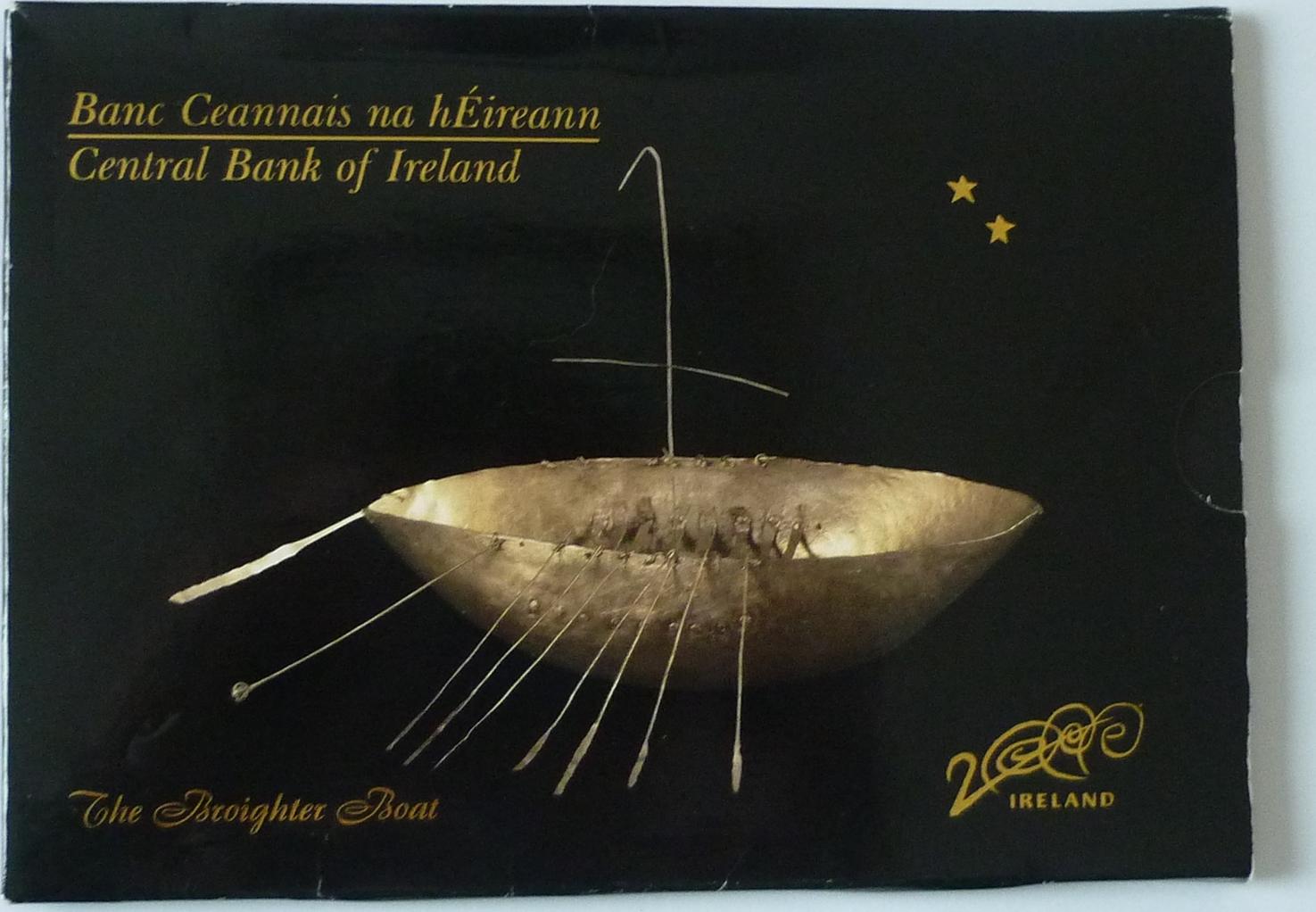 Irland, Ireland 1,88 Pfund 2000 Kursmünzensatz - The Broighter Boat Im ...