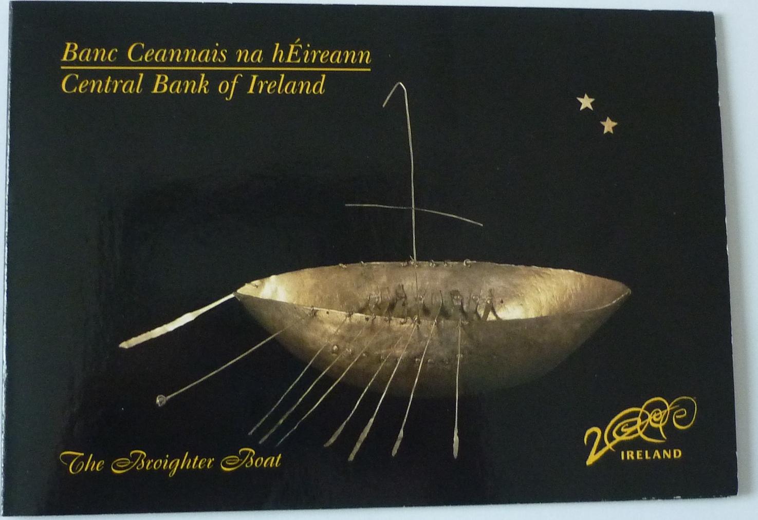 Irland, Ireland 1,88 Pfund 2000 Kursmünzensatz - The Broighter Boat Im ...