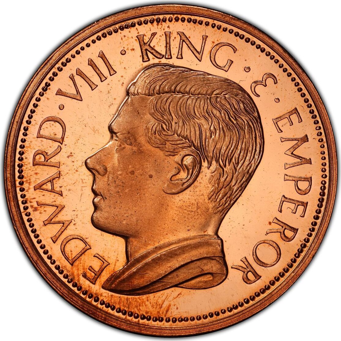 Straits Settlements 1984 1936 Medal FM67 Edward VIII Fantasy PE Var ...