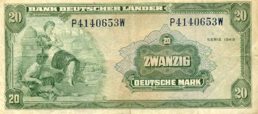 Deutschland 20 Deutsche Mark 1949 IV | MA-Shops