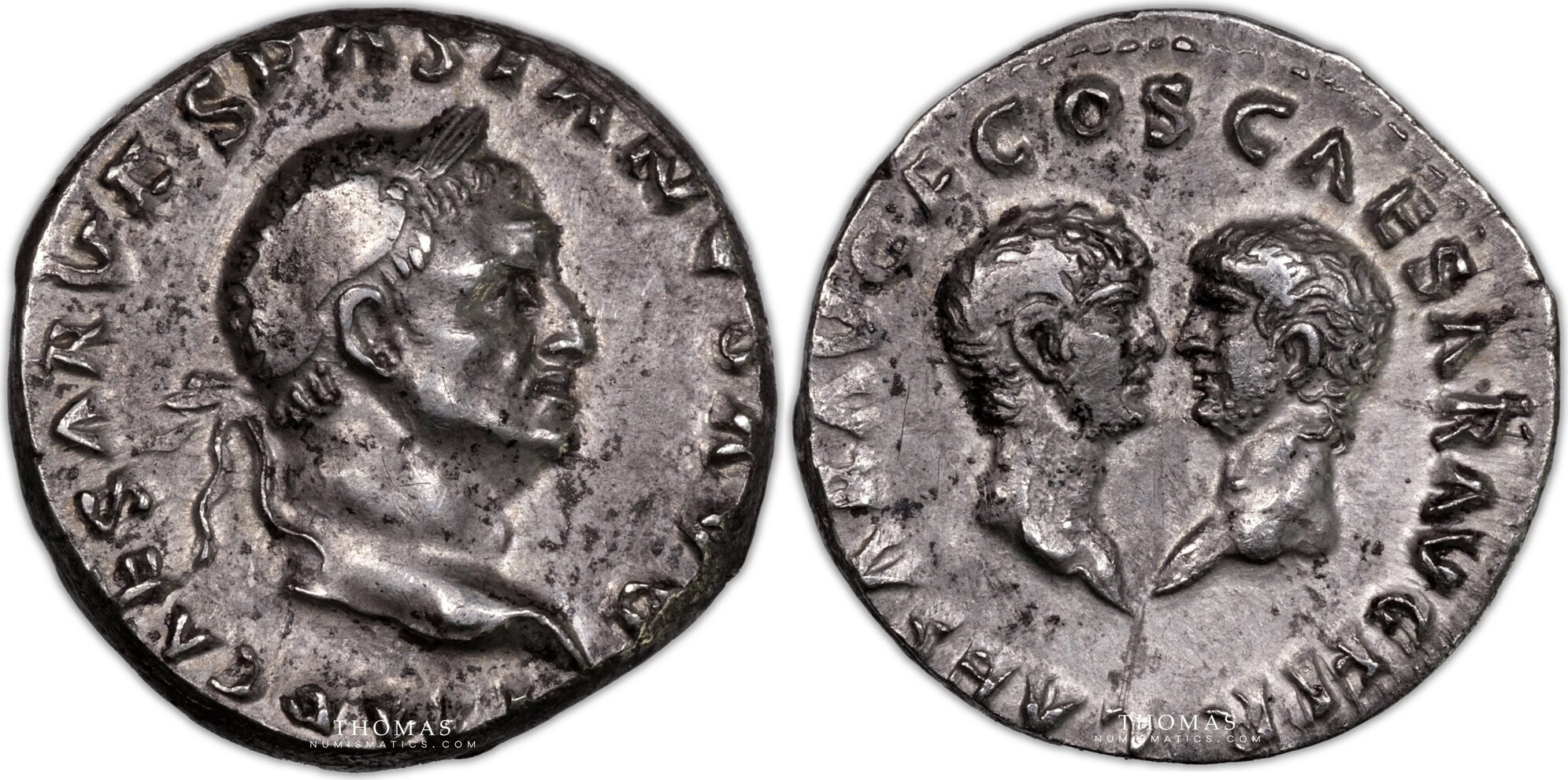 Romaine Denier 70 ap. J.C. Roman Coin - Vespasian - Denarius - Roma ...