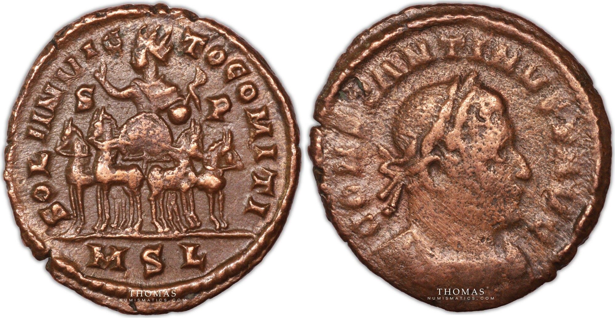Romaine 314-315 après J.C. Roman Coin - Constantinus I - Nummus Copper ...