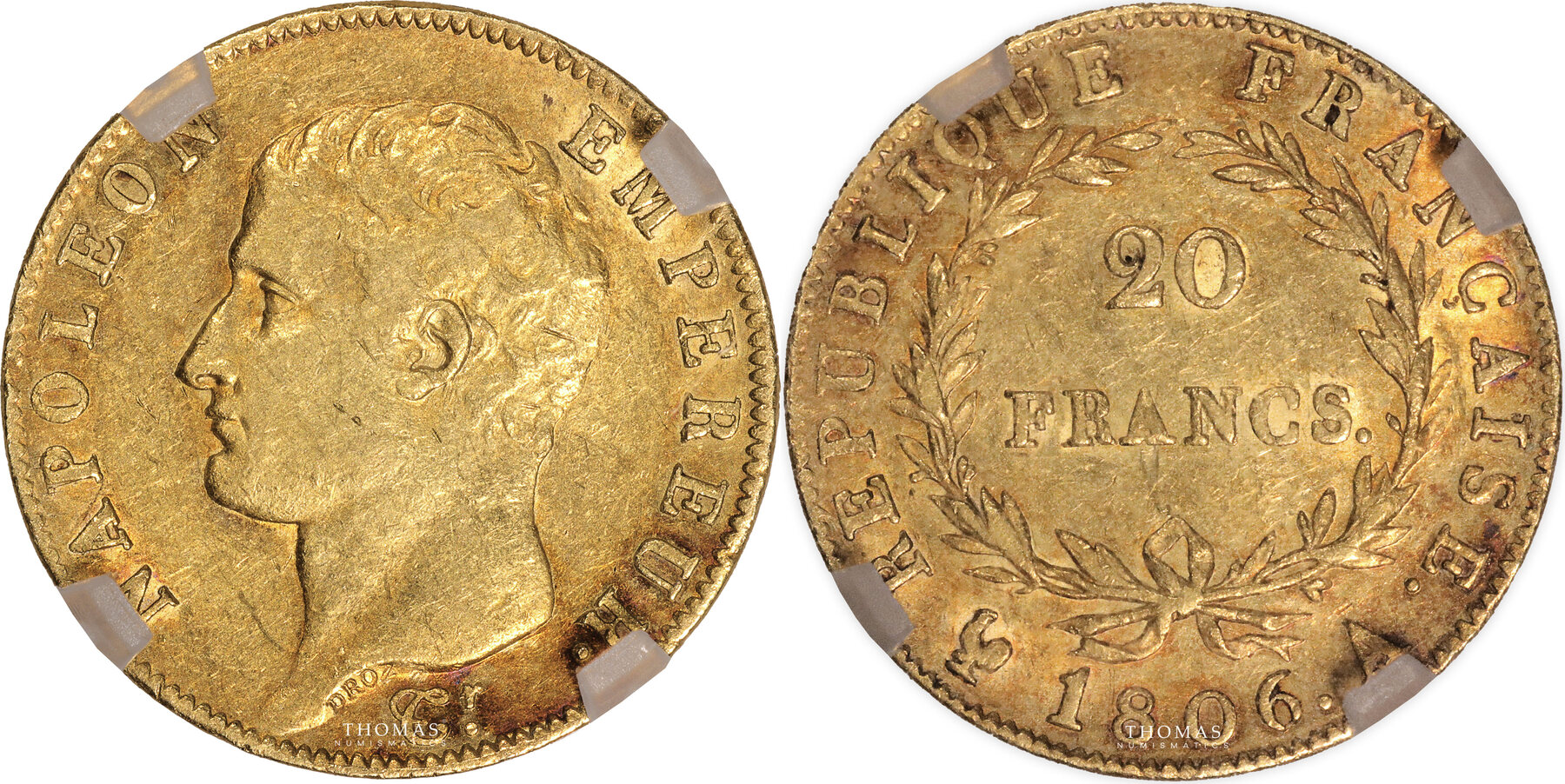 Napoleon Ier Coin France - Napoléon Ier - Gold - 20 Francs Or - 1806 A ...