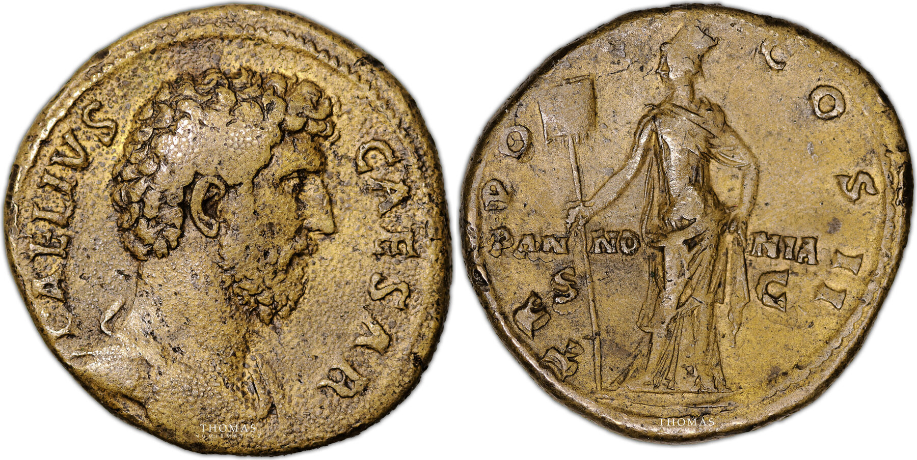 Romaine sesterce 136 - 138 Roman Coin - Sestertius Aelius Caesar ...