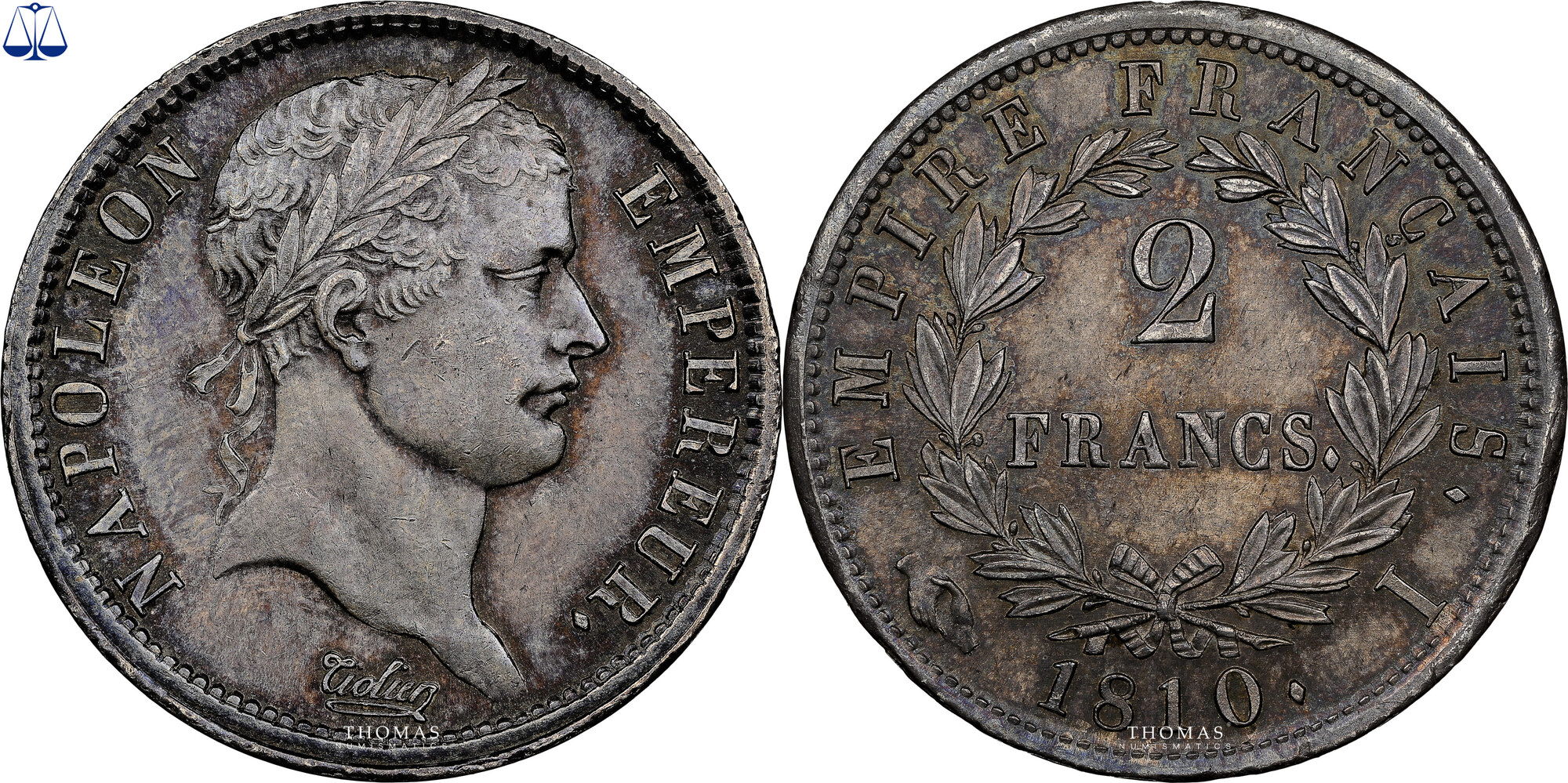France 2 francs 1810 Napoleon I SPL / NGC MS 64 | MA-Shops