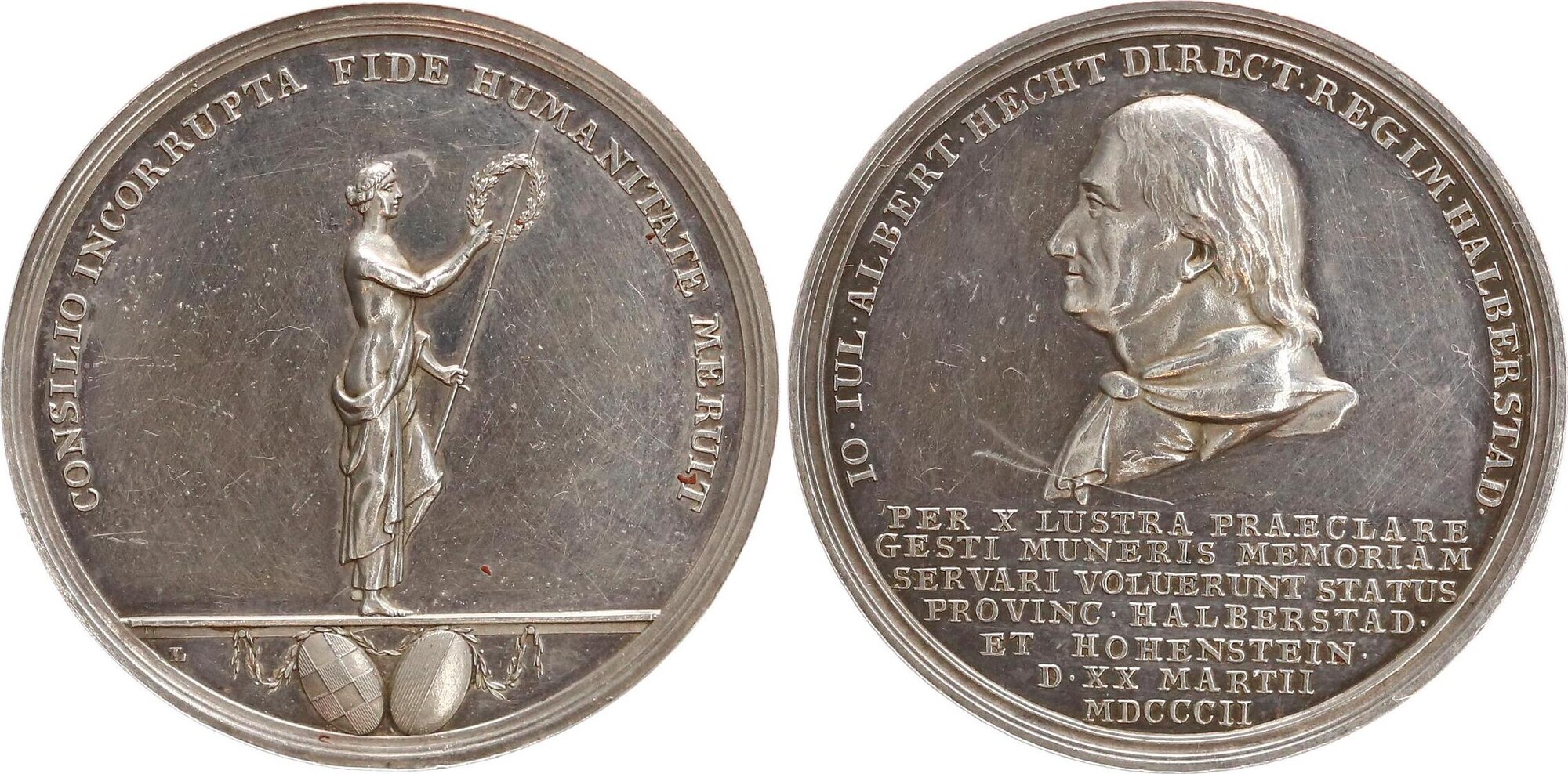 Deutschland - Halberstadt Silbermedaille 1802 - (v. Loos) 50-jähriges ...