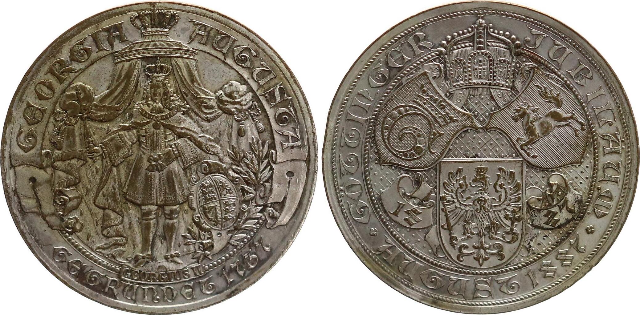 Deutschland - Göttingen Medaille 1887 versilbert, Universität Göttingen ...