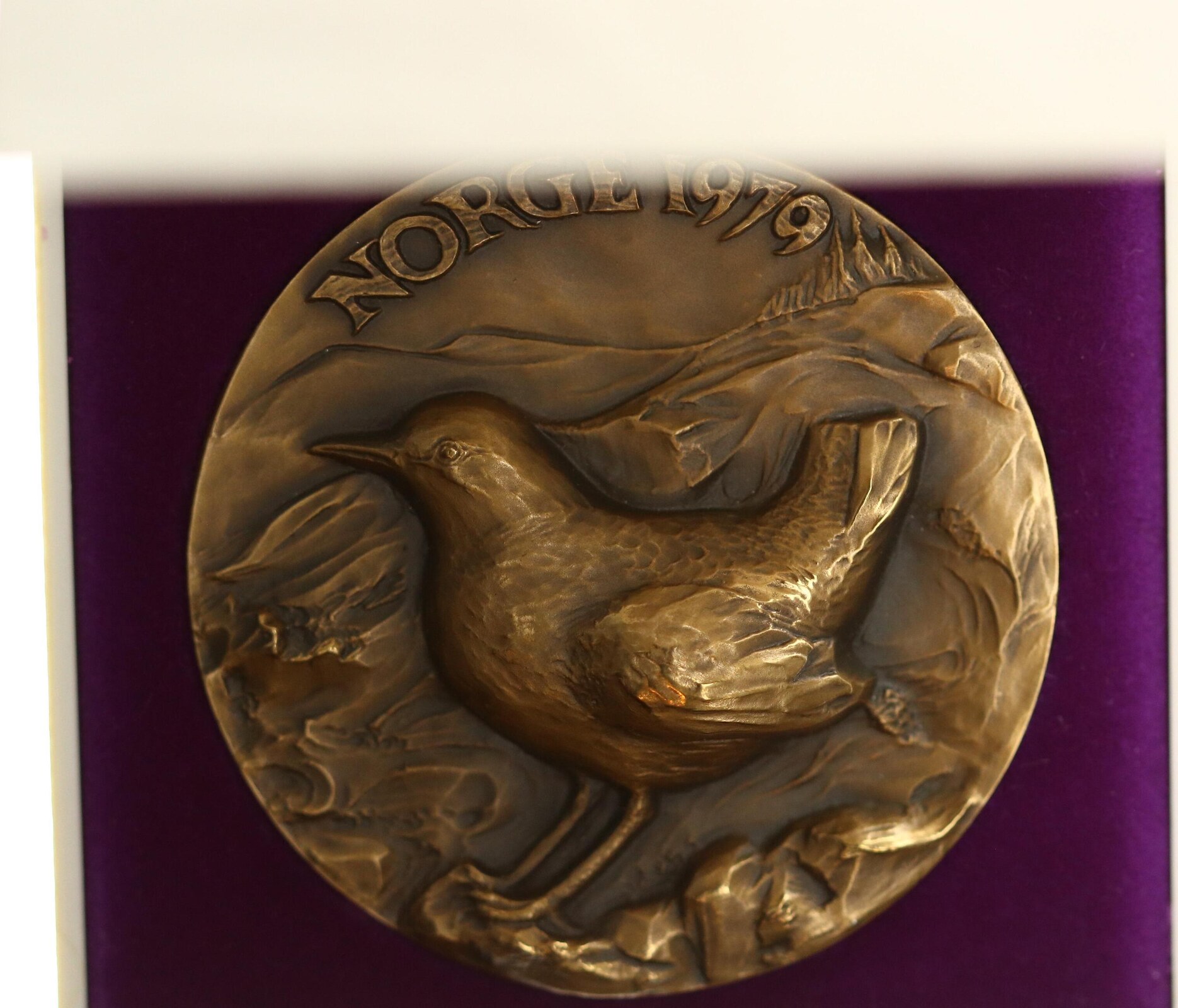 Norwegen Bronzemedaille Jens Rosing - Norge 1979. In orig.-Schatulle ...