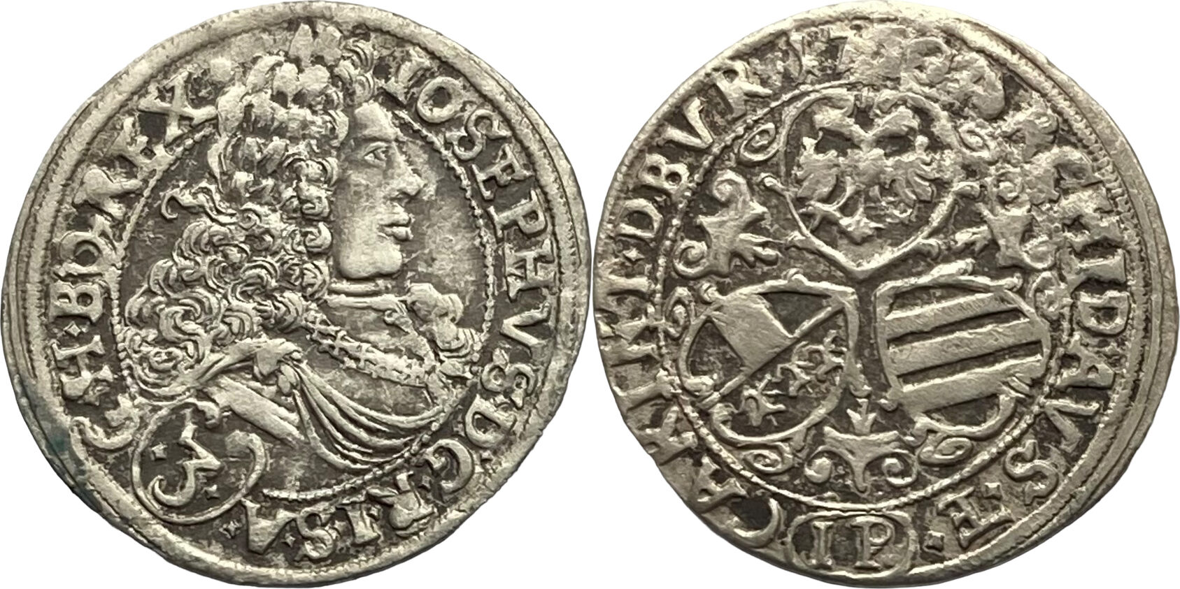 Austrian Empire 3. kreuzer I.P 1708 Joseph I. Kärnten St. Veit RR ...