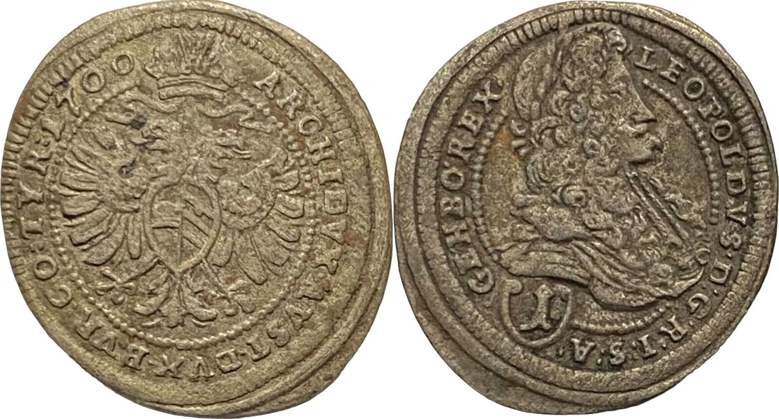 Austrian Empire 1 Kreuzer 1700 LEOPOLD I. Wien EF | MA-Shops