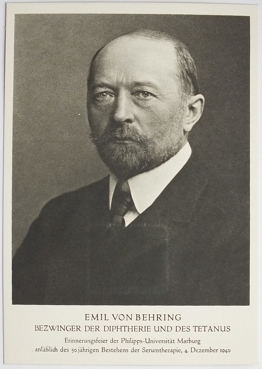 Deutsches Reich 1940 Postkarte Emil von Behring mit Michel 760 und 761 ...