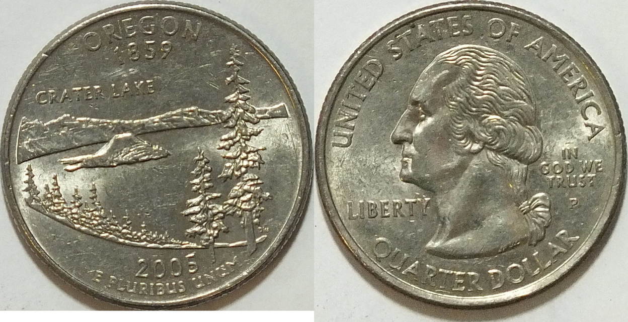 USA 25 Cent 2005 P Oregon Carter Lake vz | MA-Shops