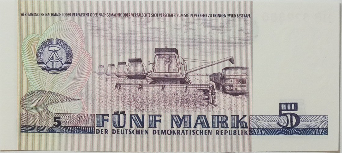 DDR 5 Mark 1975 World paper money Nr.27 a unc | MA-Shops