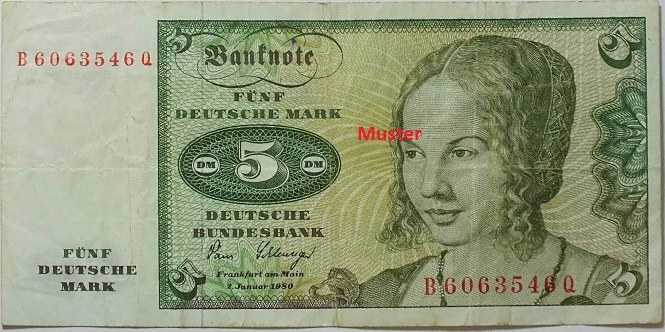 Bundesrepublik Deutschland 5 DM 1980 gebraucht | MA-Shops
