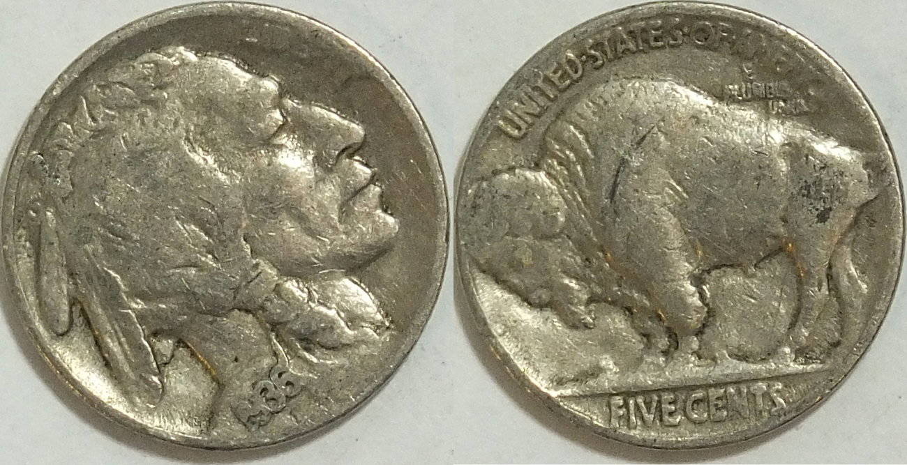 USA 5 Cent 1936 S MA Shops