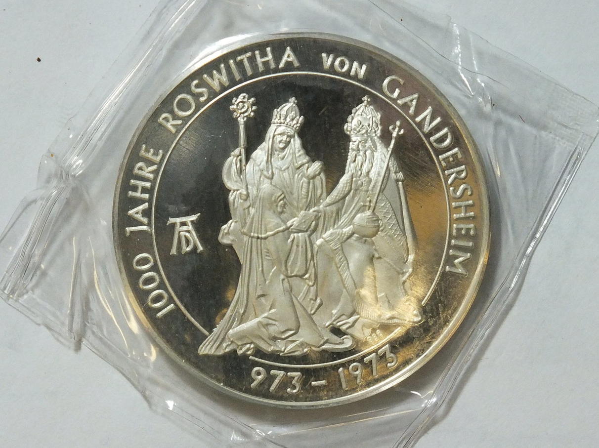 Deutschland 1973 1000 Jahre Roswitha von Gandersheim 30 Gramm ...