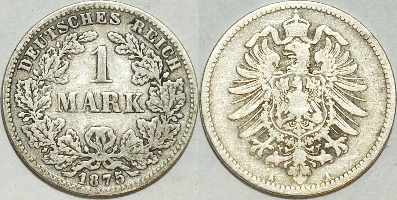 Kaiserreich 1 Mark 1875 A s | MA-Shops