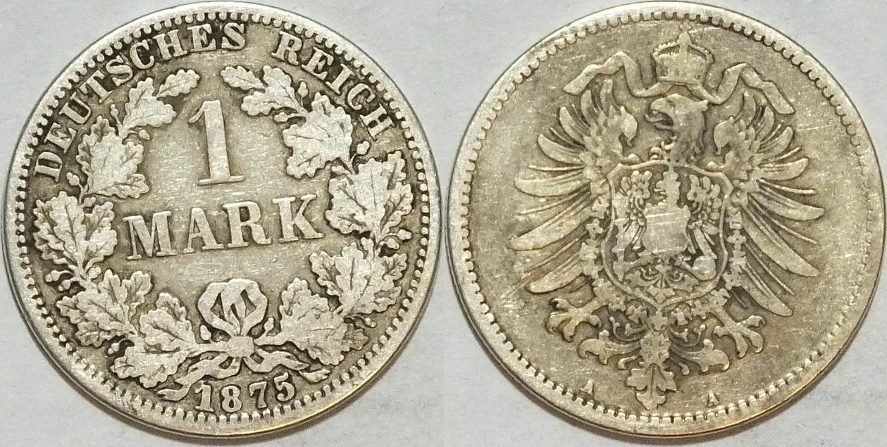 Kaiserreich 1 Mark 1875 A s | MA-Shops