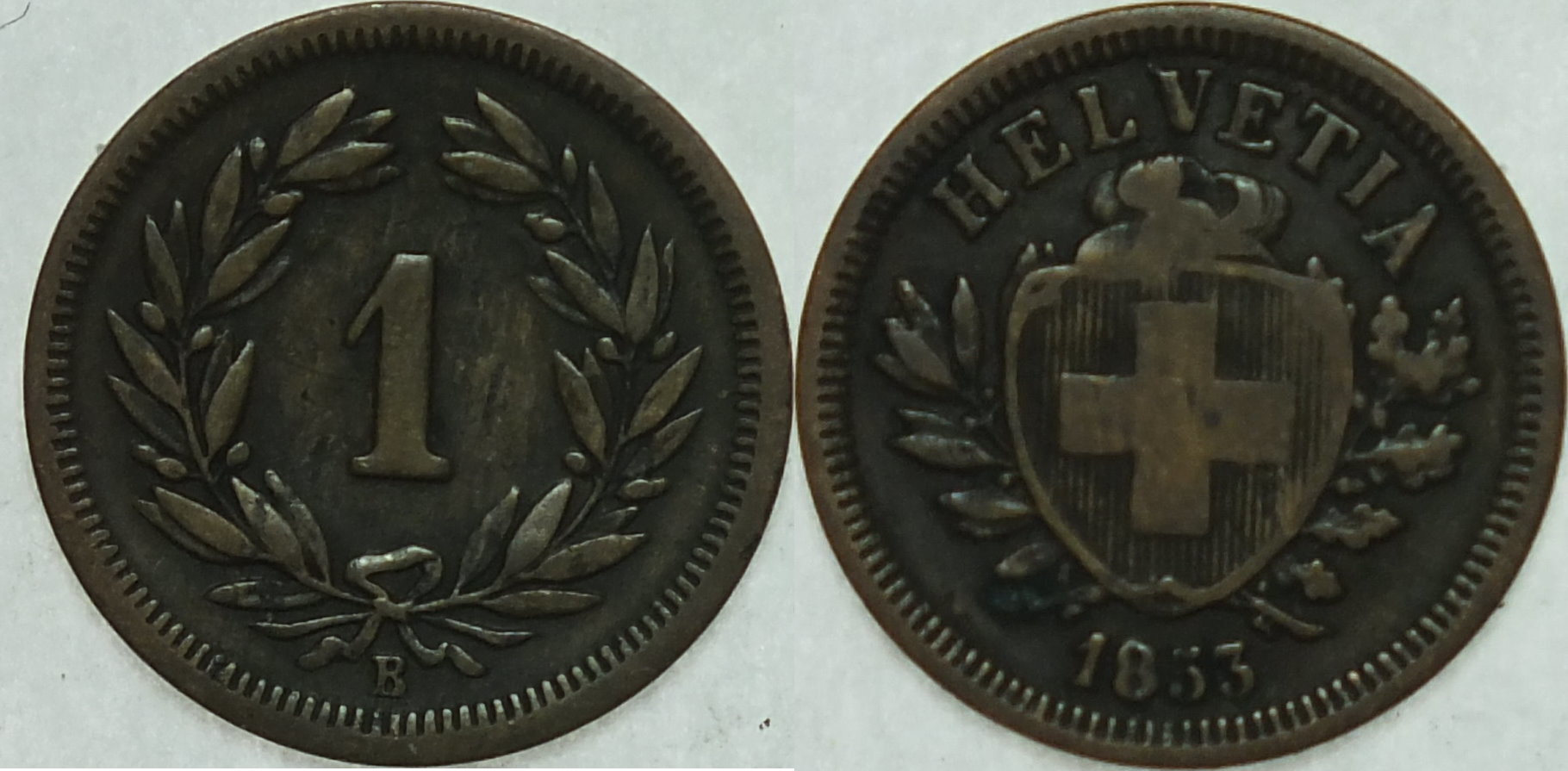 Schweiz 1 Rappen 1853 ss | MA-Shops