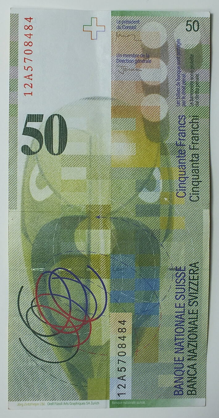 Schweiz 50 Franken 2012 xf | MA-Shops
