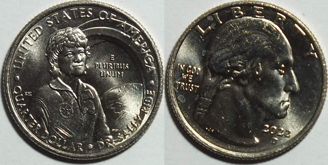 USA 25 Cent 2022 D Dr. Sally Right vz - st, bfr | MA-Shops